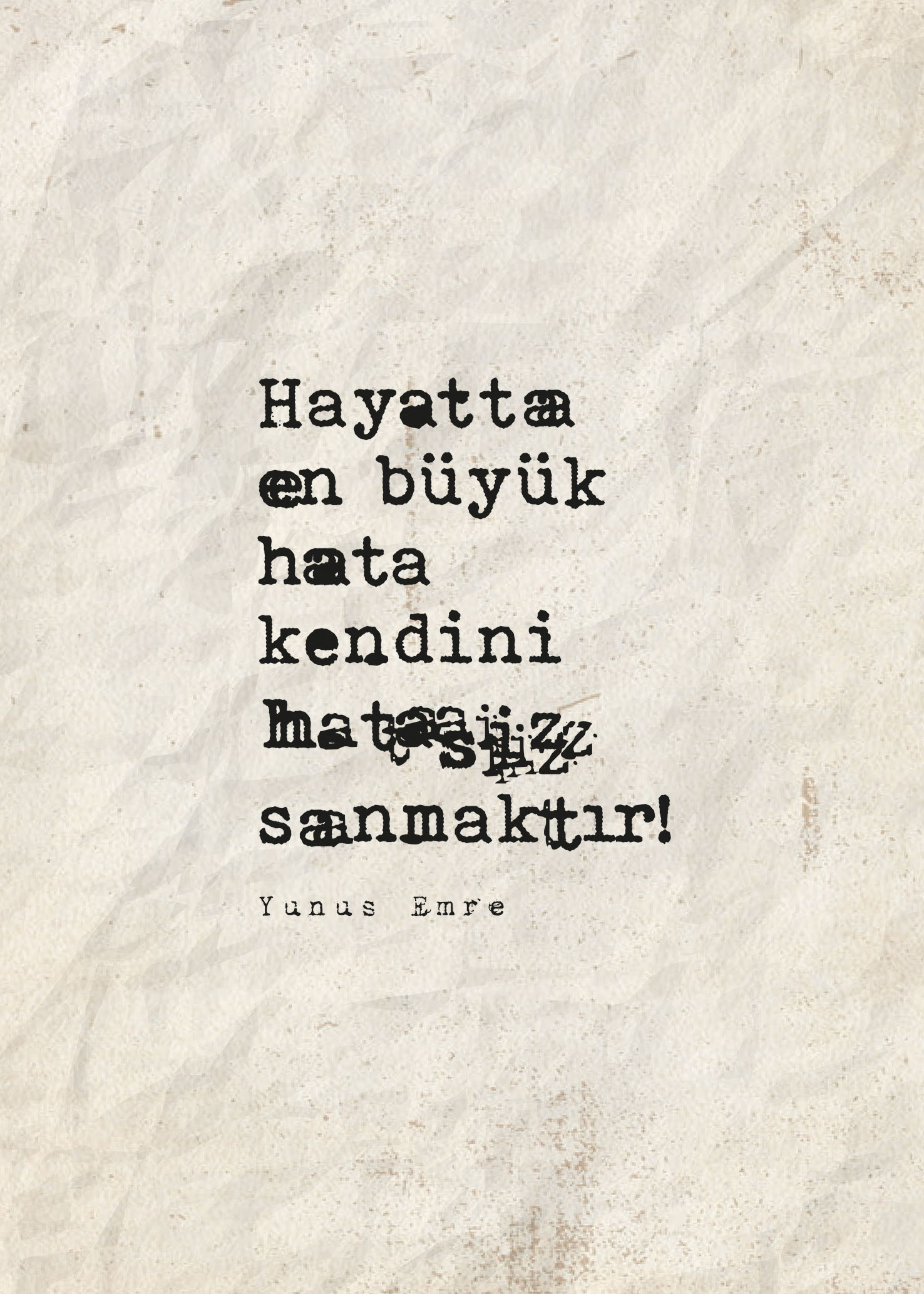 Yunus Emre Typography – BİLGE KINAM